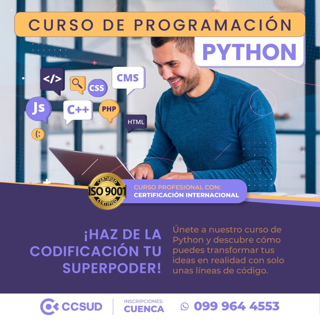 Curso de Programación Python – Centro de Capacitación Sudamericano
